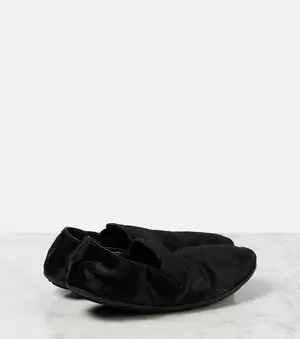 THE ROW Vincit Pony Hair Slip-on Shoes - Black