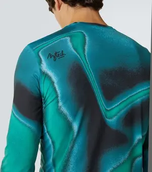 Aztech Mountain Aztech Next To Skin Printed Ski Top - Blue
