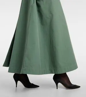 THE ROW Liisa Satin Pointed Toe Pumps