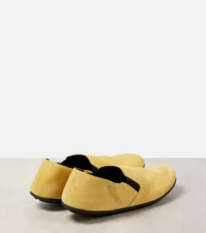 THE ROW Vincit Suede Loafers