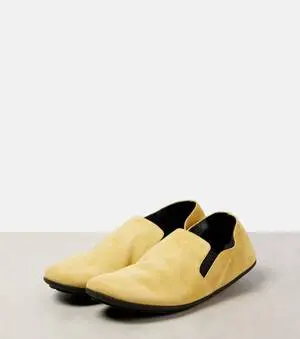 THE ROW Vincit Suede Loafers