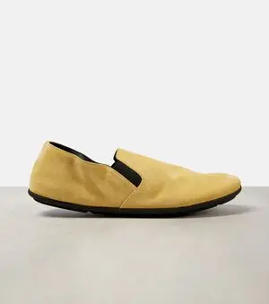 THE ROW Vincit Suede Loafers