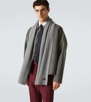 Zegna Ribbed-knit Cashmere Scarf