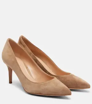 GIANVITO ROSSI Gianvito Rossi Gianvito 70 Suede Pumps Beige