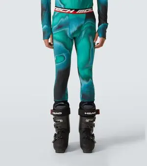 Aztech Mountain Aztech Next To Skin Printed Leggings - Blue