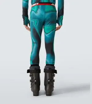 Aztech Mountain Aztech Next To Skin Printed Leggings - Blue