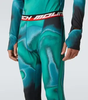 Aztech Mountain Aztech Next To Skin Printed Leggings - Blue