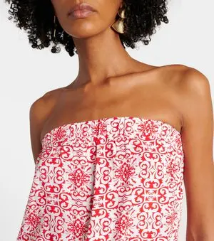 Melissa Odabash Naomi Floral Jumpsuit - Red