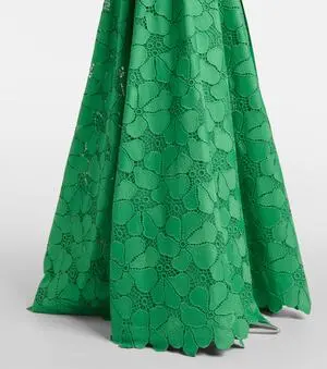 Elie Saab Macramé Belted Gown