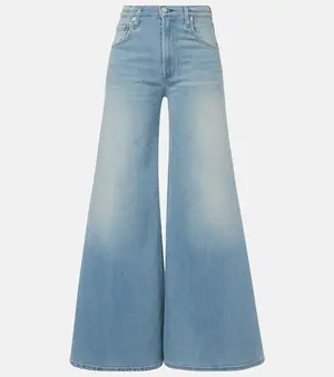 Citizens Of Humanity Amari High-rise Wide-leg Jeans - Blue