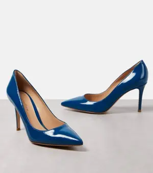 GIANVITO ROSSI 85 Leather Pumps