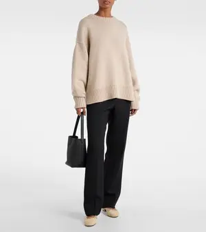 THE ROW Awar Shearling-lined Ballet Flats