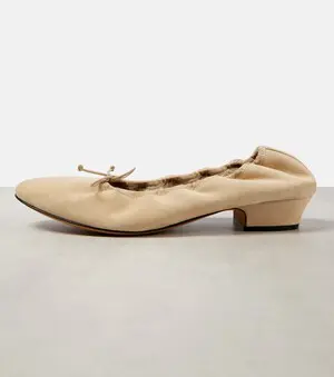 THE ROW Awar Shearling-lined Ballet Flats