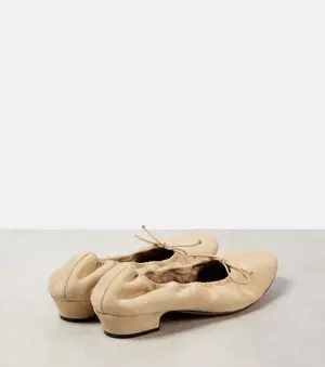 THE ROW Awar Shearling-lined Ballet Flats