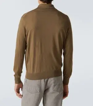 Zegna Wool Polo Shirt - Green