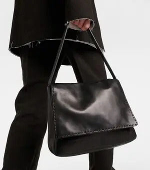 THE ROW Nuance Leather Shoulder Bag