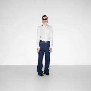 Gucci Oxford Cotton Shirt With Web