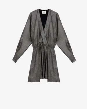 MARANT ETOILE Alexane Metallic Dress - Metallic Black