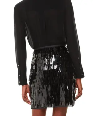 Whistles Sequin Mini Skirt