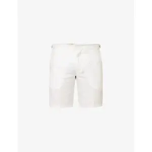 Orlebar Brown Norwich Regular-fit Linen Shorts - White Sand