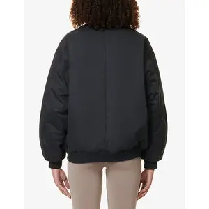TALA Oversized Woven Reversible Bomber Jacket