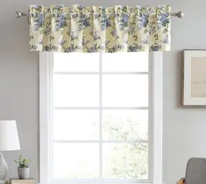 Laura Ashley Cassidy 86x15 Floral Window Valanc E - One-color