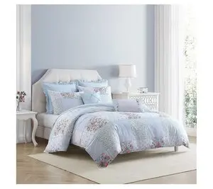 Laura Ashley Hope Patchwork Twin Comforter Sham Set