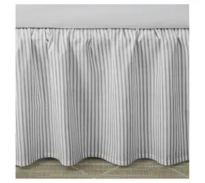 Laura Ashley Classics Gray-silver Twin Bedskirt