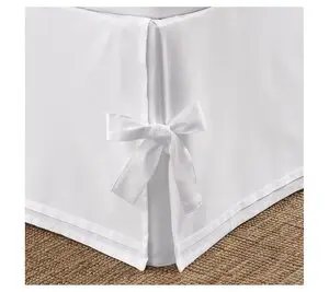 Laura Ashley Solid White Full Tailored Bedskirt