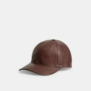 COACH® Leather Baseball Cap - Maple