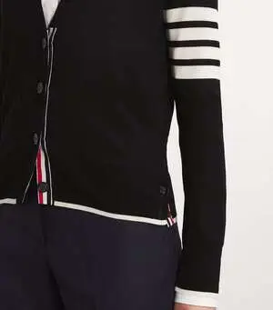 Thom Browne Virgin Wool Cardigan - Black
