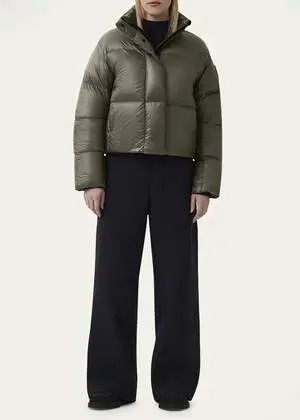 Canada Goose Cypress Cropped Puffer Jacket - Smokey Sage