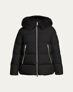 Moncler Laiche Short Puffer Jacket - Black
