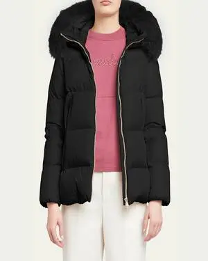 Moncler Laiche Short Puffer Jacket - Black