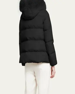 Moncler Laiche Short Puffer Jacket - Black