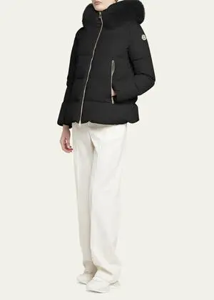 Moncler Laiche Short Puffer Jacket - Black