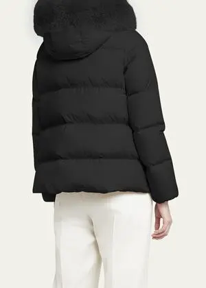 Moncler Laiche Short Puffer Jacket - Black