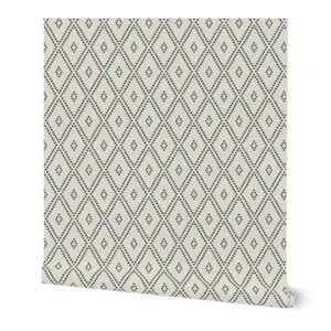 Spoonflower Beni Small Greige 100% Natural Sisal Grasscloth Wallcovering
