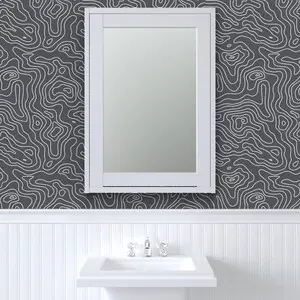 Spoonflower Nature Geometric Dots Abstract Stripes Optical Custom Pre-pasted Wallpaper