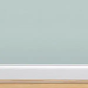 Spoonflower Light Solid Moody 100% Natural Sisal Grasscloth Wallcovering - Blue