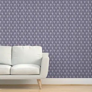 Spoonflower Arrows Arrow Blue Boho Custom Removable Wallpaper