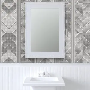 Spoonflower Geo Geometric Line Modern Texture Custom Removable Wallpaper