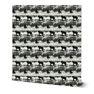 Spoonflower Cat 100% Natural Sisal Grasscloth Wallcovering