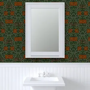 Spoonflower Medieval Victorian Art Deco Art Nouveau Edwardian Traditional Wallpaper