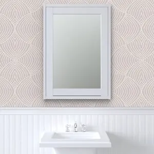 Spoonflower Art Deco Swirl Traditional Wallpaper