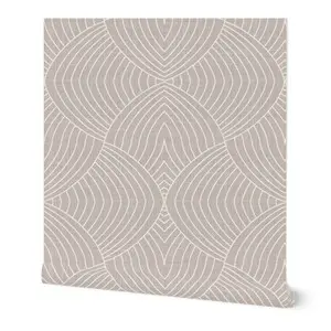 Spoonflower Art Deco Swirl Traditional Wallpaper