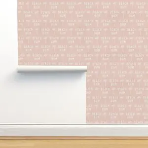 Spoonflower Beach Bum Soft Lad19 100% Natural Sisal Grasscloth Wallcovering