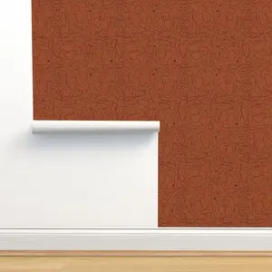 Spoonflower Linkinto Halloween Color 100% Natural Sisal Grasscloth Wallcovering