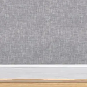 Spoonflower Light Blue Grey Metal 100% Natural Sisal Grasscloth Wallcovering - Gray,grey