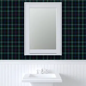 Spoonflower Plaid Tartan Scotland Clan Kilt Mackenzie Traditional Wallpaper